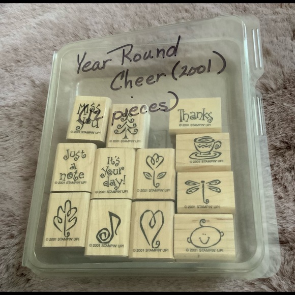 Stampin' Up! | Office | Stampin Up Year Round Cheer Cute Kind Wood ...